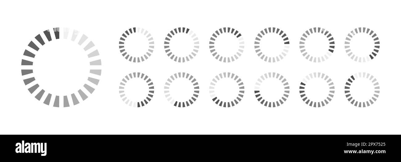 Circular Loading Buffering Icons Vector Stock Vector Image & Art - Alamy