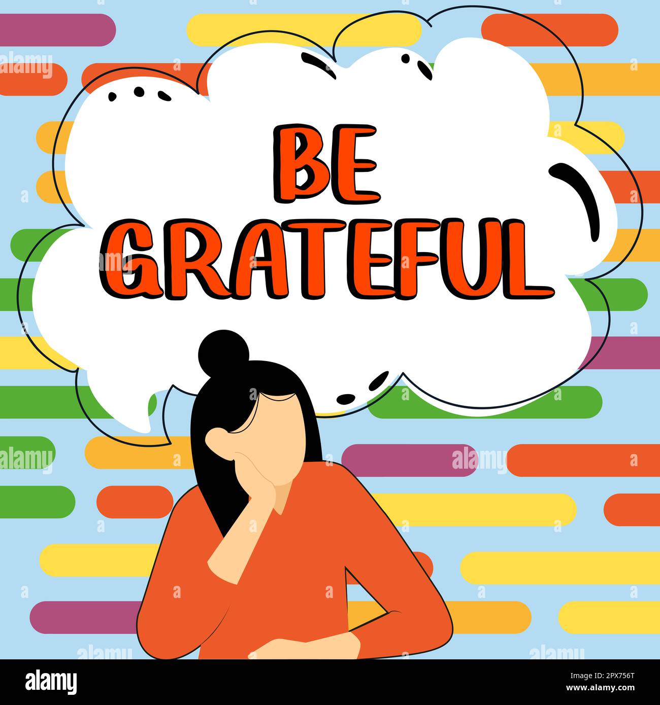 Sign displaying Be Grateful, Concept meaning feeling or showing an ...