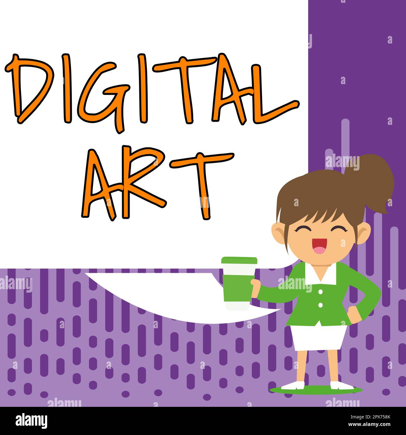Handwriting text Digital Art, Business showcase use of skill and ...