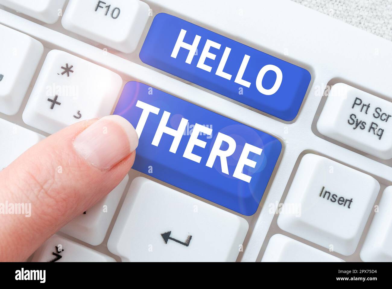 Conceptual display Hello There, Internet Concept a way to get someone's ...