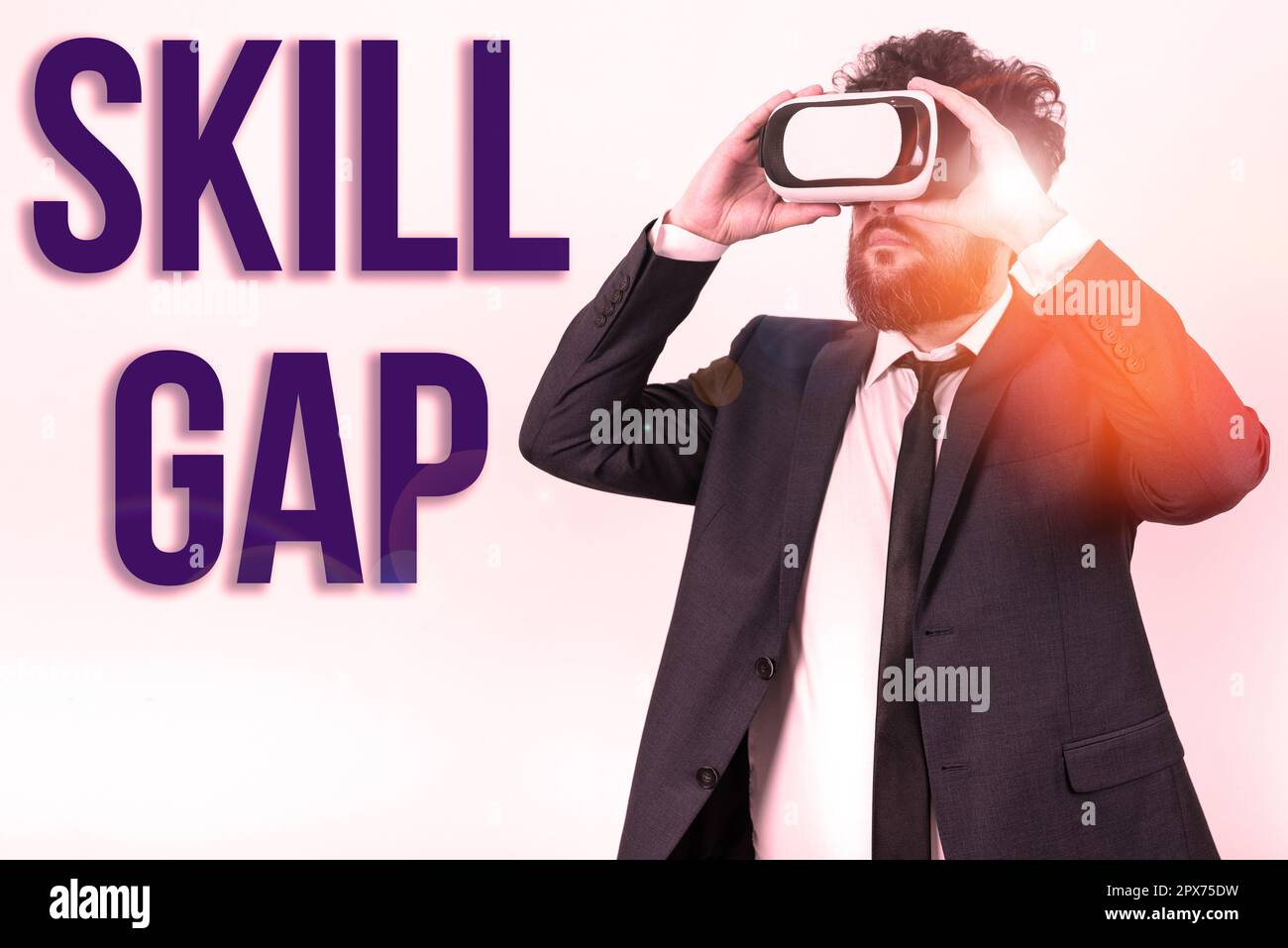 Inspiration showing sign Skill Gap, Word Written on Refering to a ...