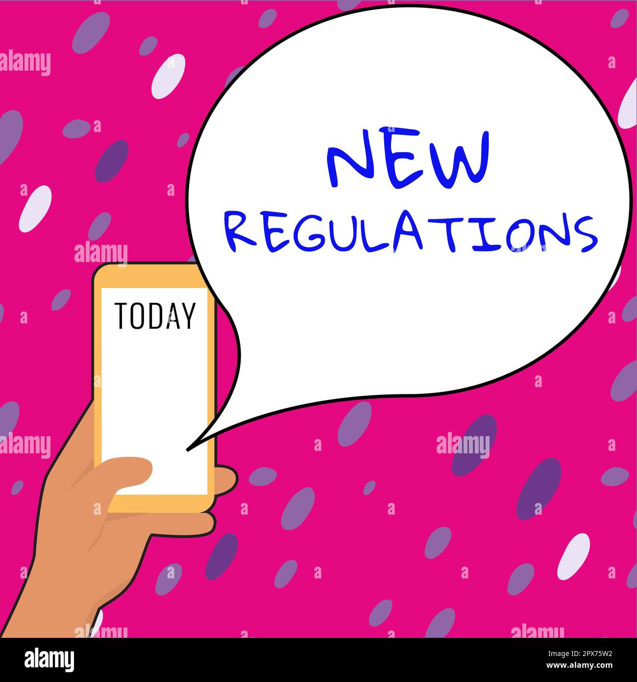 Text showing inspiration New Regulations, Concept meaning Regulation ...