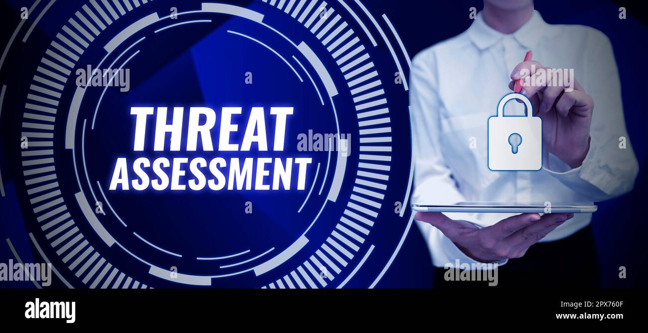 Conceptual caption Threat Assessment, Business concept determining the ... Conceptual caption Threat Assessment, Business concept determining the ...