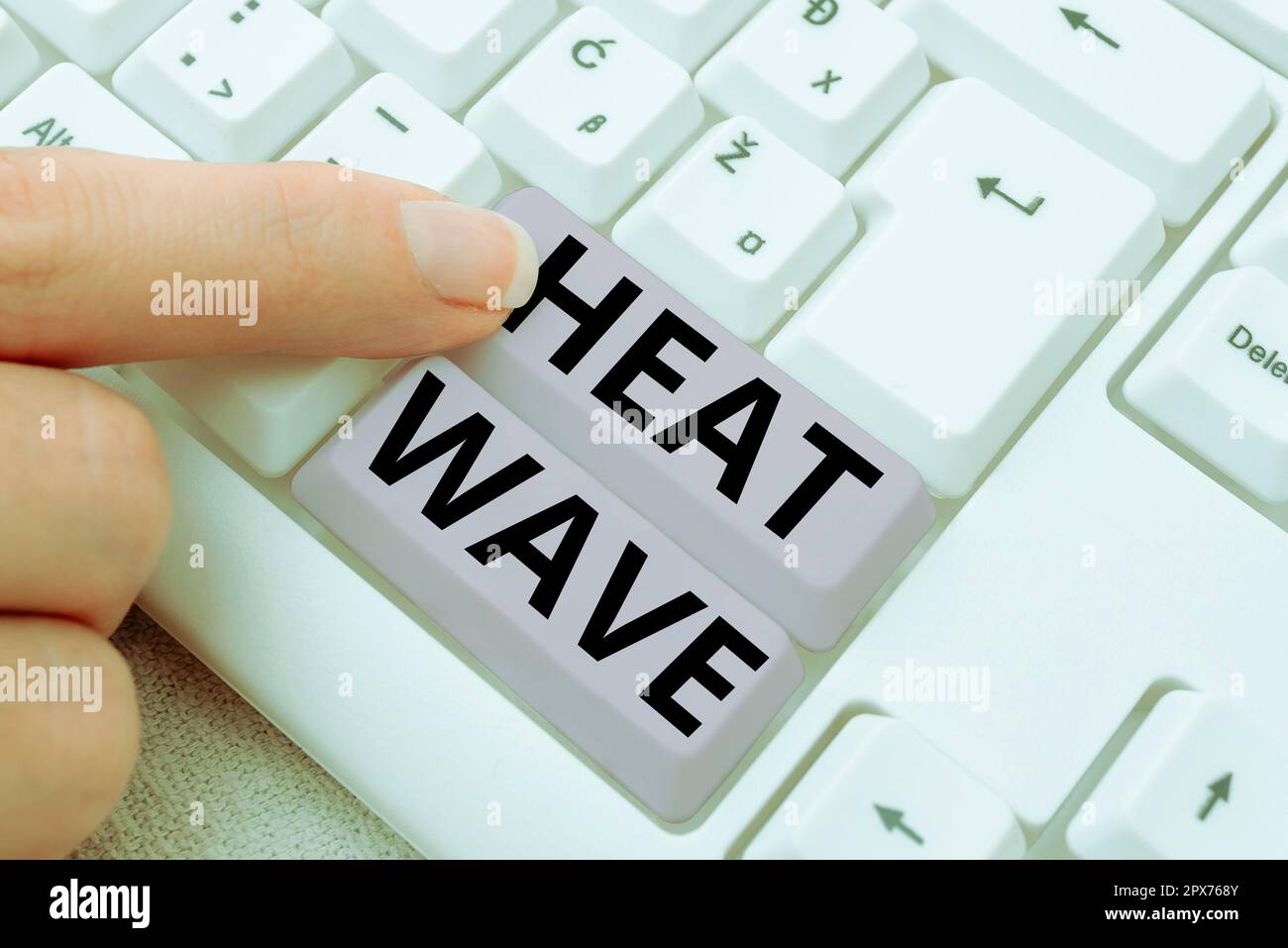 Text caption presenting Heat Wave, Business concept a prolonged period ...