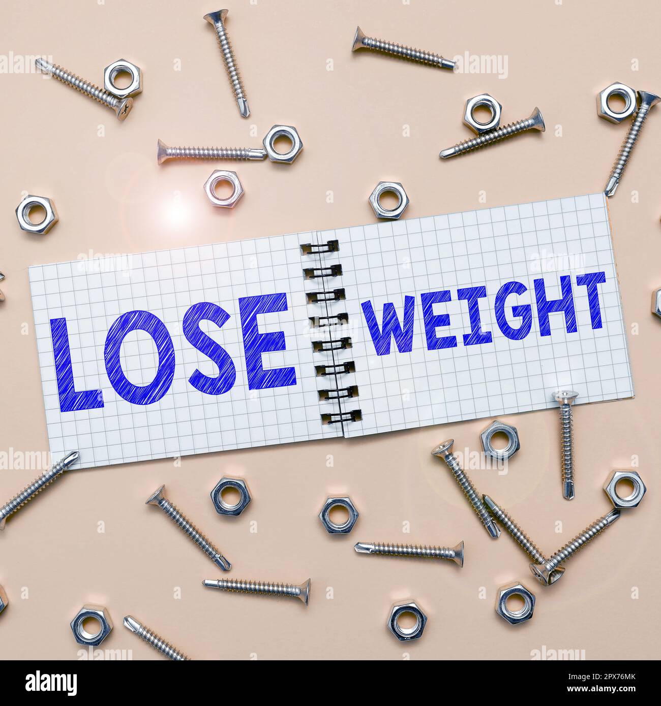 Conceptual caption Lose Weight, Business idea the fact of a person's or ...