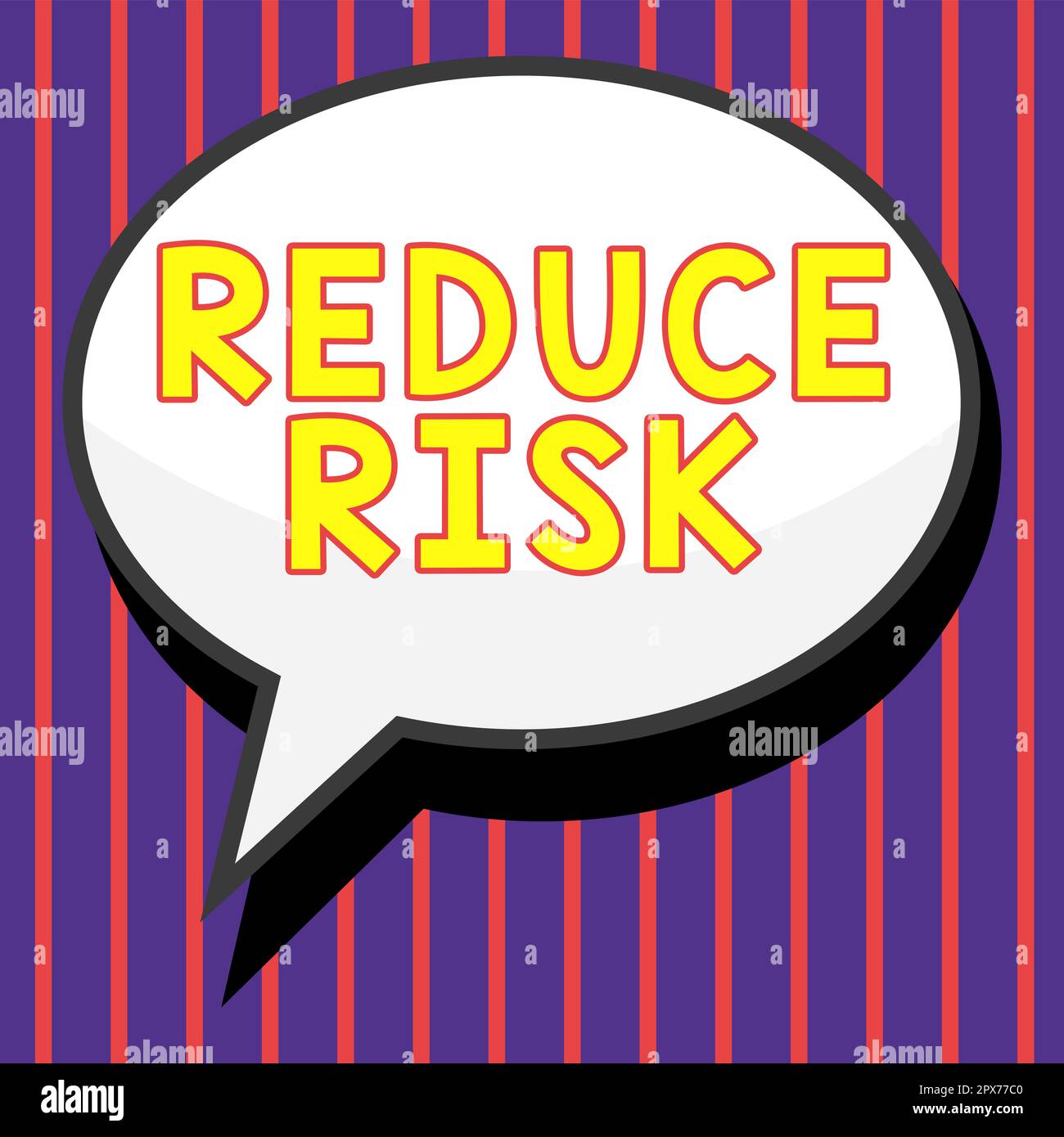Conceptual caption Reduce Risk, Business idea lessen the potential ...