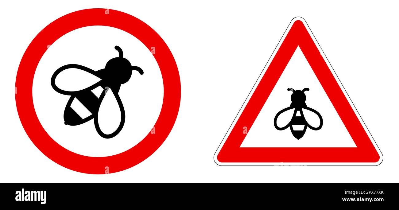 Stop sign in triangle Cut Out Stock Images & Pictures - Alamy