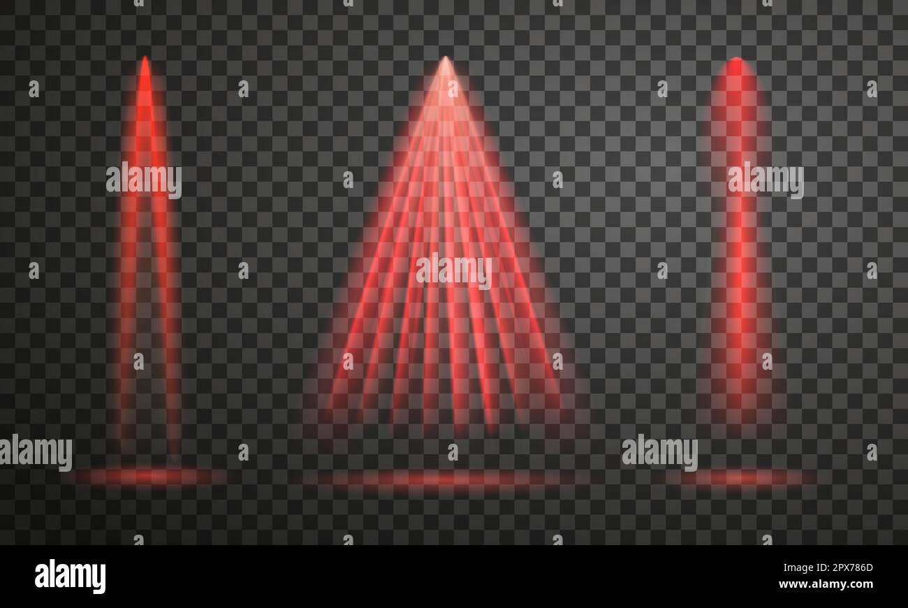 Set of various red projector light effect Stock Vector Image & Art - Alamy