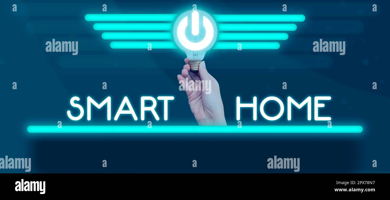 Inspiration showing sign Smart Home, Word Written on automation system ... Inspiration showing sign Smart Home, Word Written on automation system ...