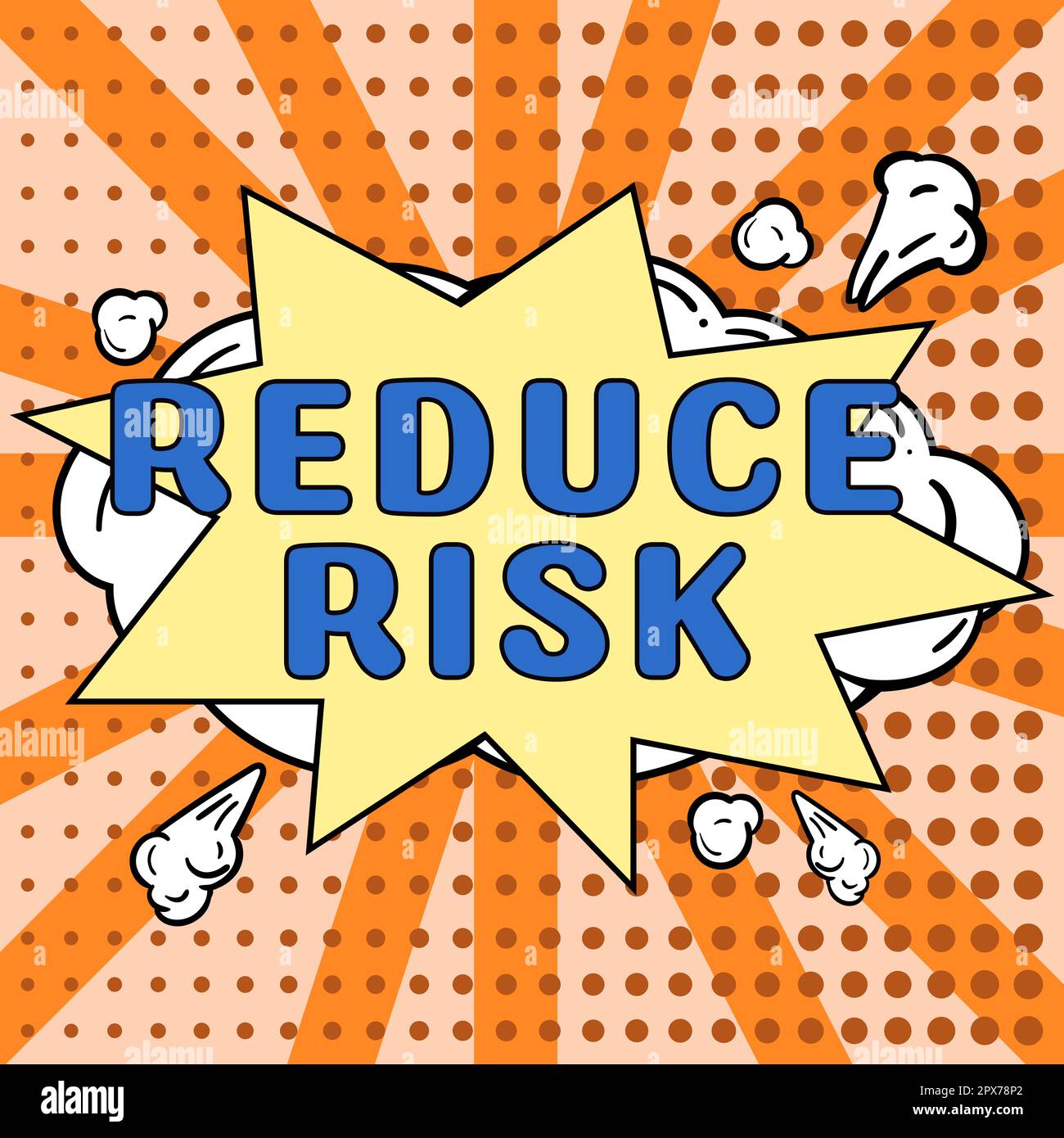 Text sign showing Reduce Risk, Internet Concept lessen the potential ...
