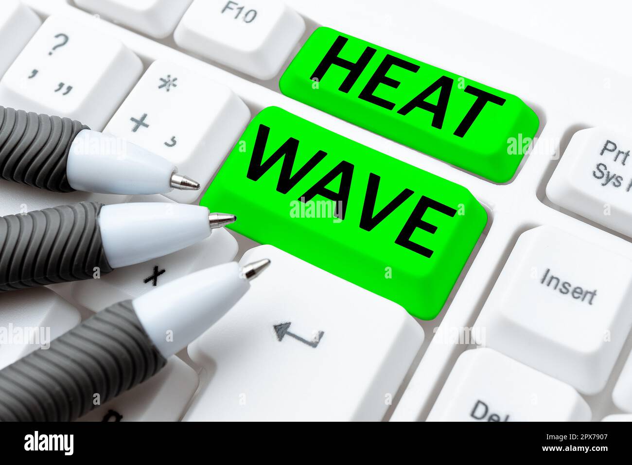 Text caption presenting Heat Wave, Business approach a prolonged period ...