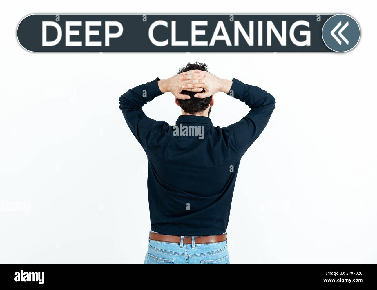 Text caption presenting Deep Cleaning, Business concept an act of ...