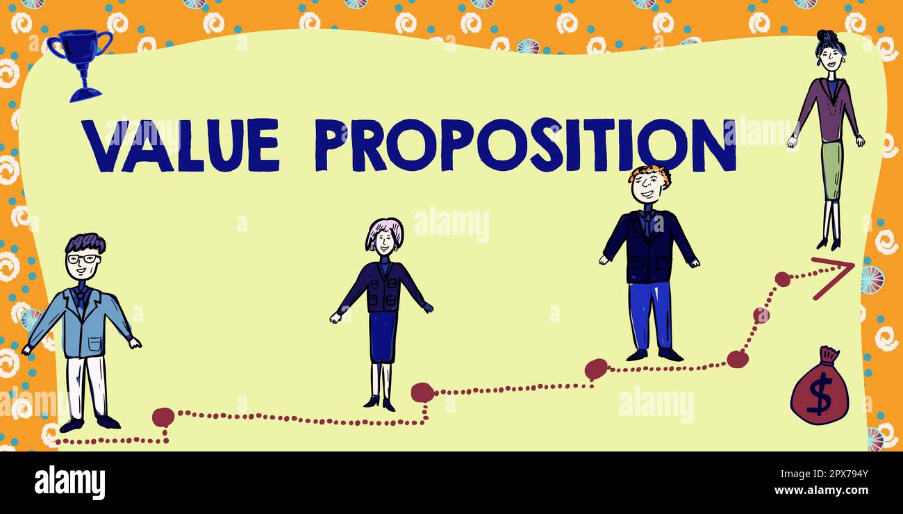 Hand writing sign Value Proposition, Word Written on service make ...