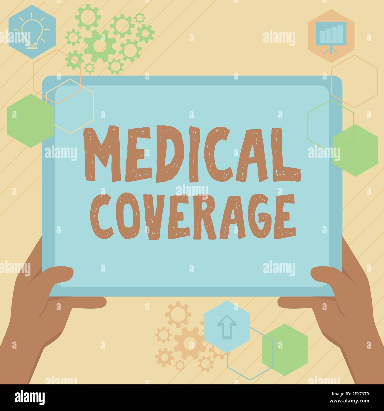 Conceptual display Medical Coverage, Conceptual photo inclusion within ...