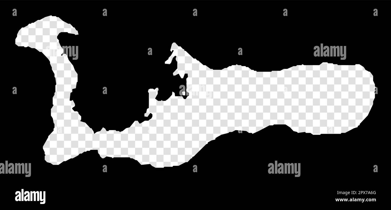 Stencil map of Grand Cayman. Simple and minimal transparent map of ...