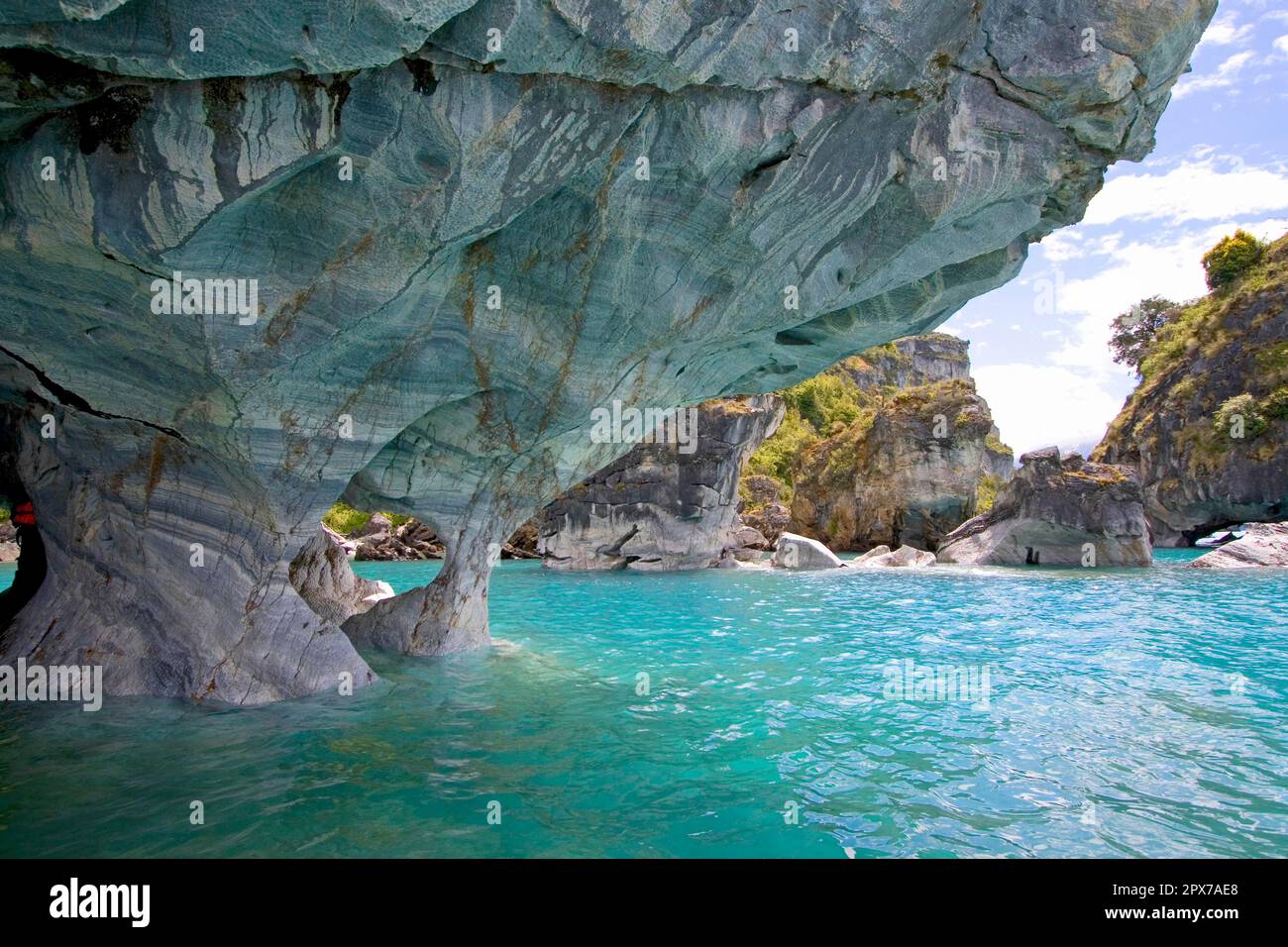 Marble Cave, Lake General Carrera, Chile Stock Photo - Alamy
