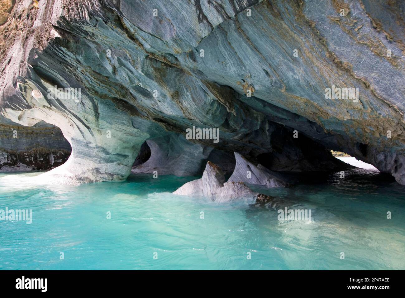 Marble Cave, Lake General Carrera, Chile Stock Photo - Alamy