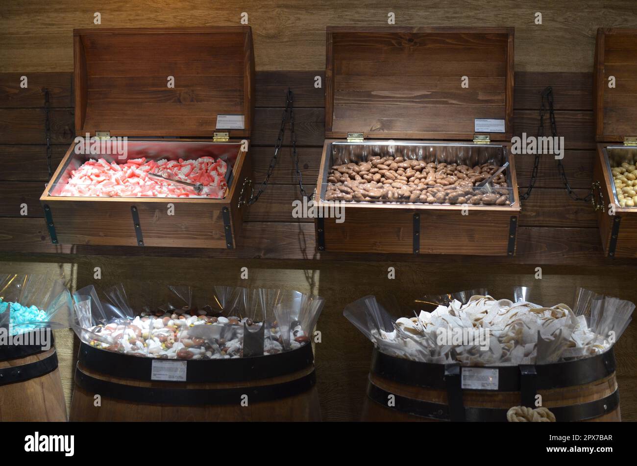 AMSTERDAM, NETHERLANDS - JULY 16, 2022: Assortment of sweets in Captain ...