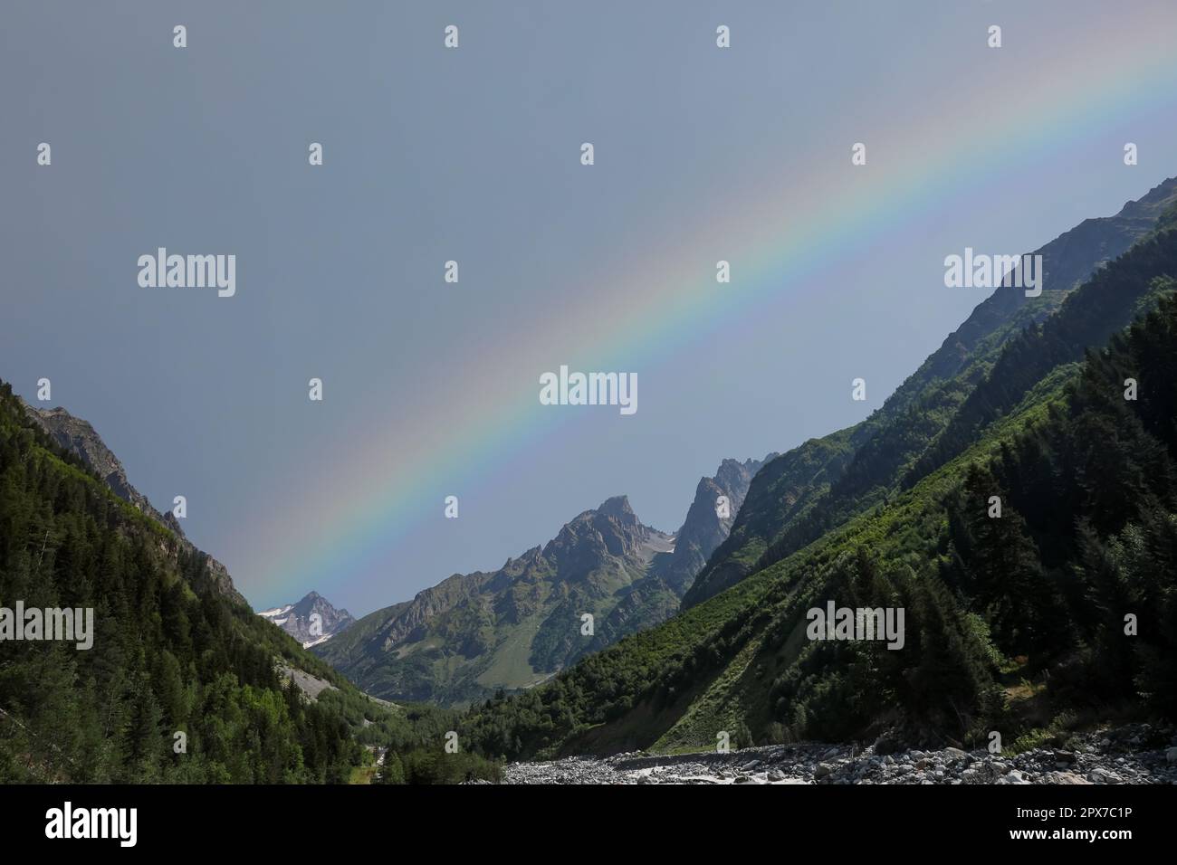 Aerial view beautiful rainbow mountains hi-res stock photography and ...