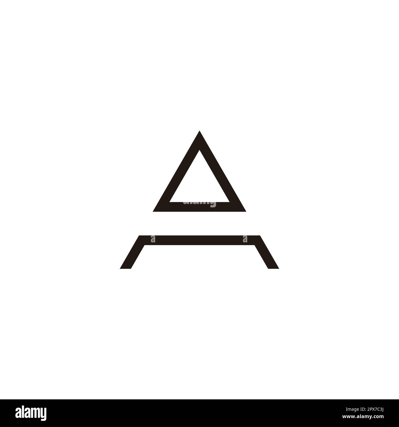 Letter A arrow geometric symbol simple logo vector Stock Vector Image ...