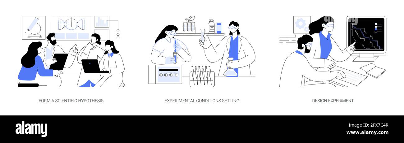 Theoretical phase of medical research abstract concept vector ...