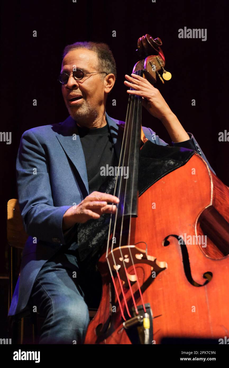 Stanley Clarke performing at the Cheltenham Jazz Festival, April 30 ...