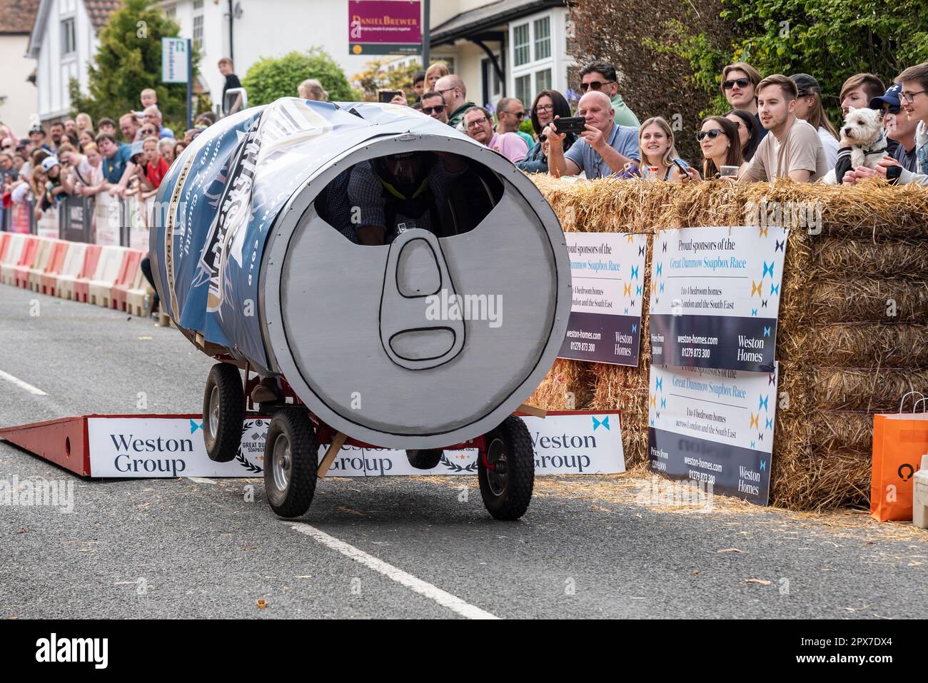 Tungsten team cart competing in the Great Dunmow soapbox race 2023 ...