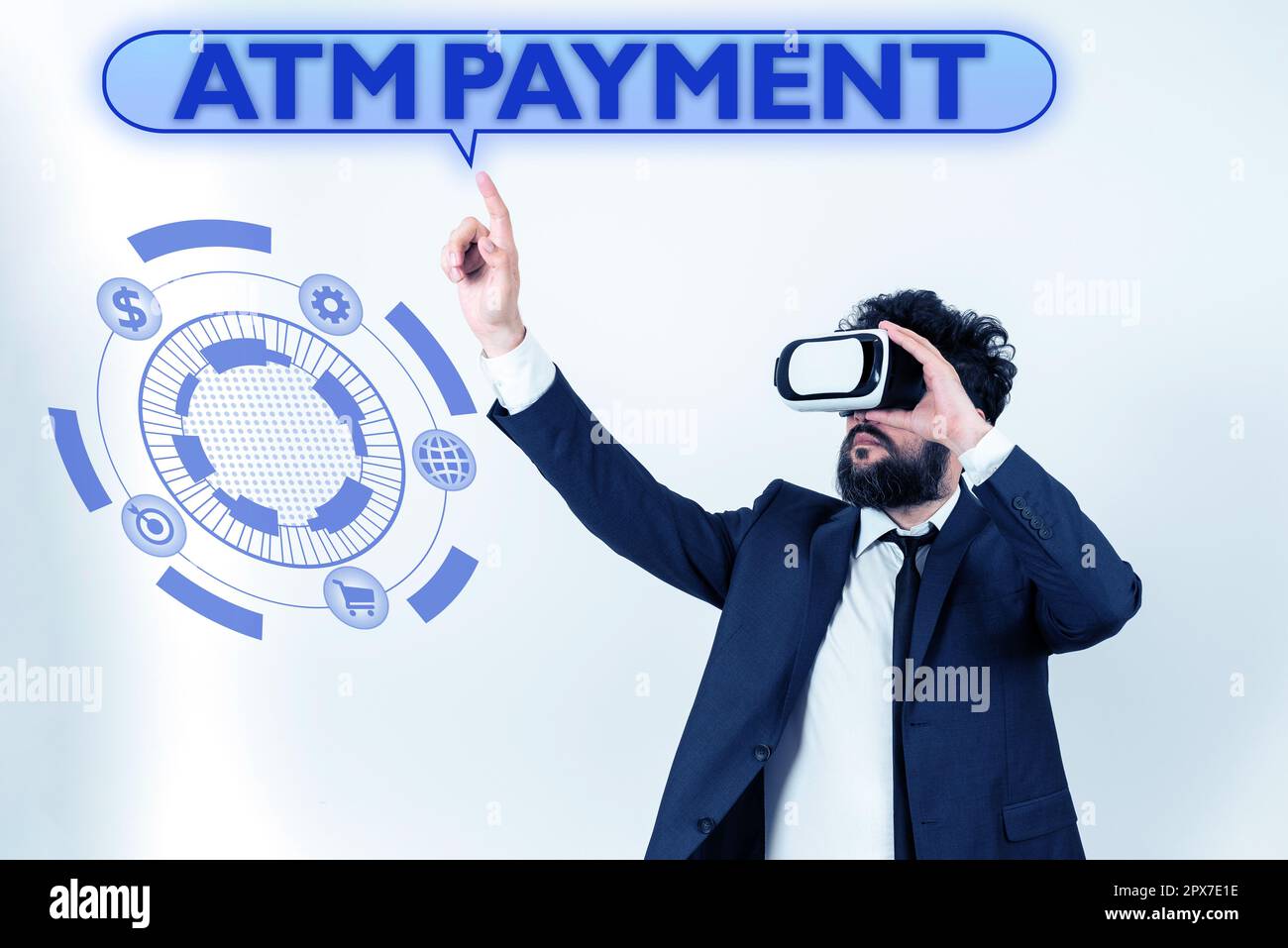 Conceptual caption Atm Payment, Word for Cashless Payment made through ...