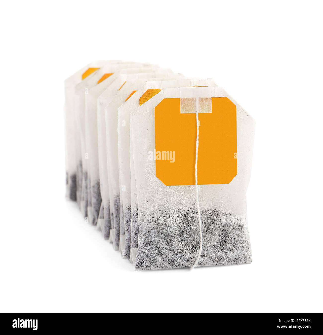 Row of tea bags hi-res stock photography and images - Alamy