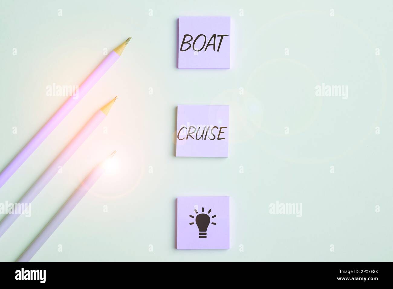 Text sign showing Boat Cruise, Word Written on sail about in area ...