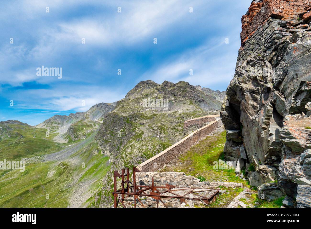 a view of fort de la Redoute-Ruinée, Alps, France Stock Photo - Alamy