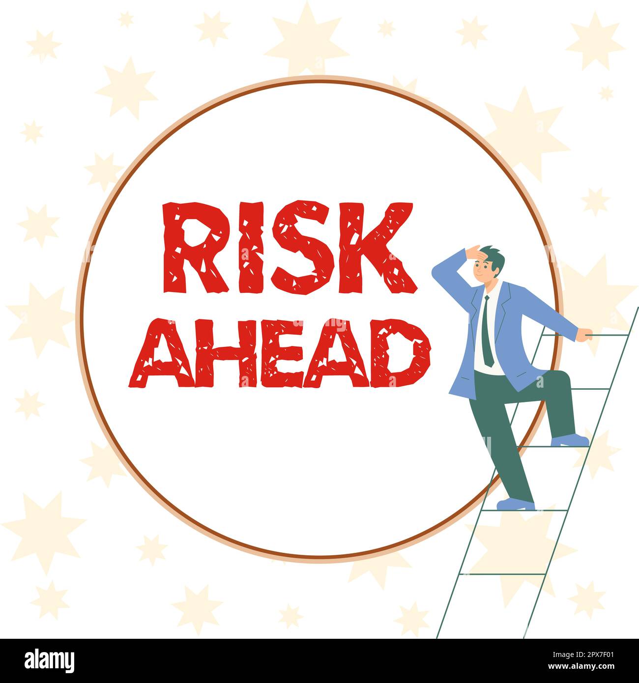 Sign displaying Risk Ahead, Business concept A probability or threat of ...