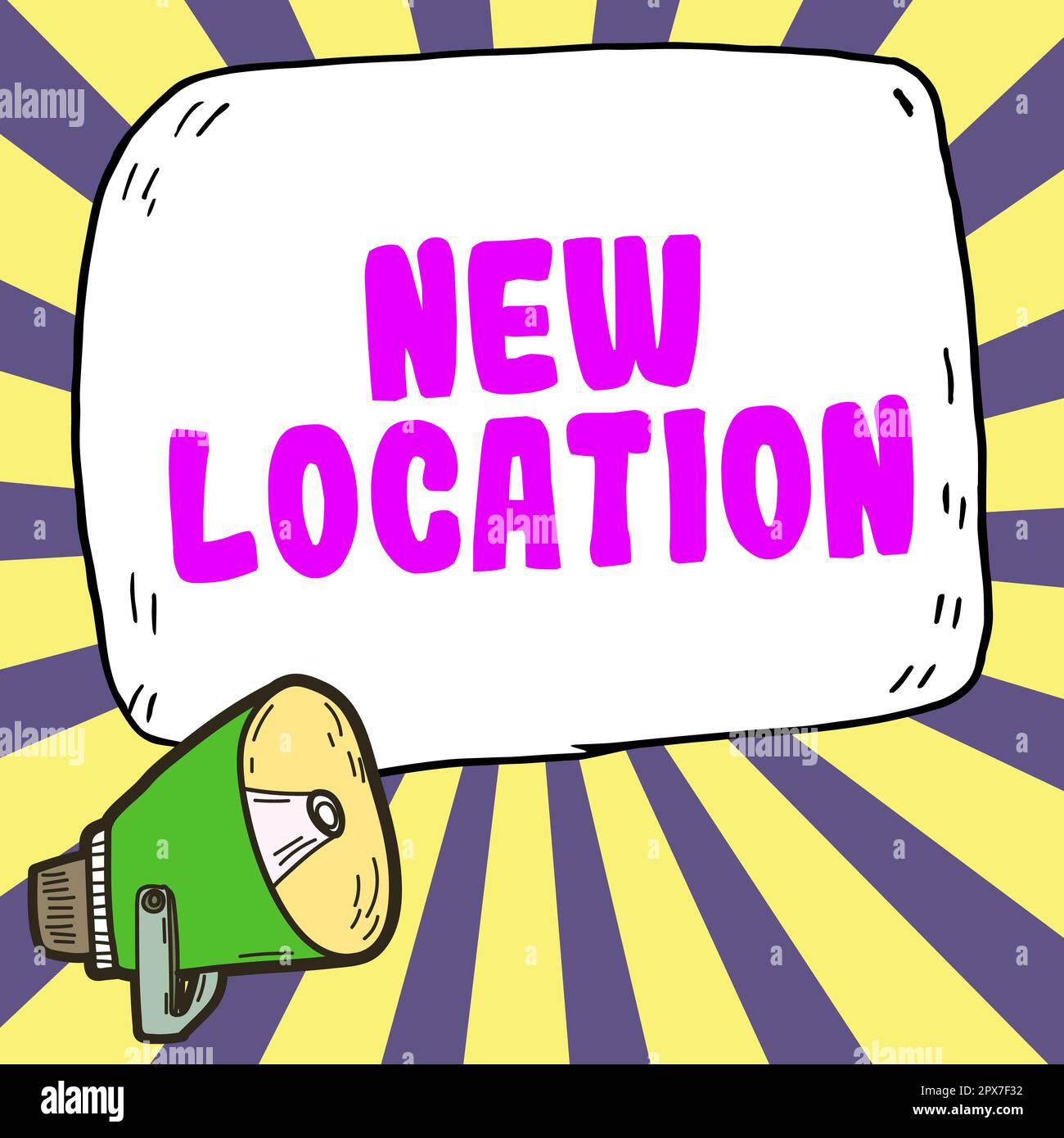 Conceptual display New Location, Business idea Get located on a new ...