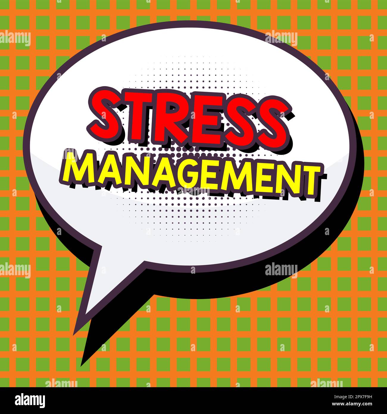 Conceptual caption Stress Management, Business approach learning ways ...
