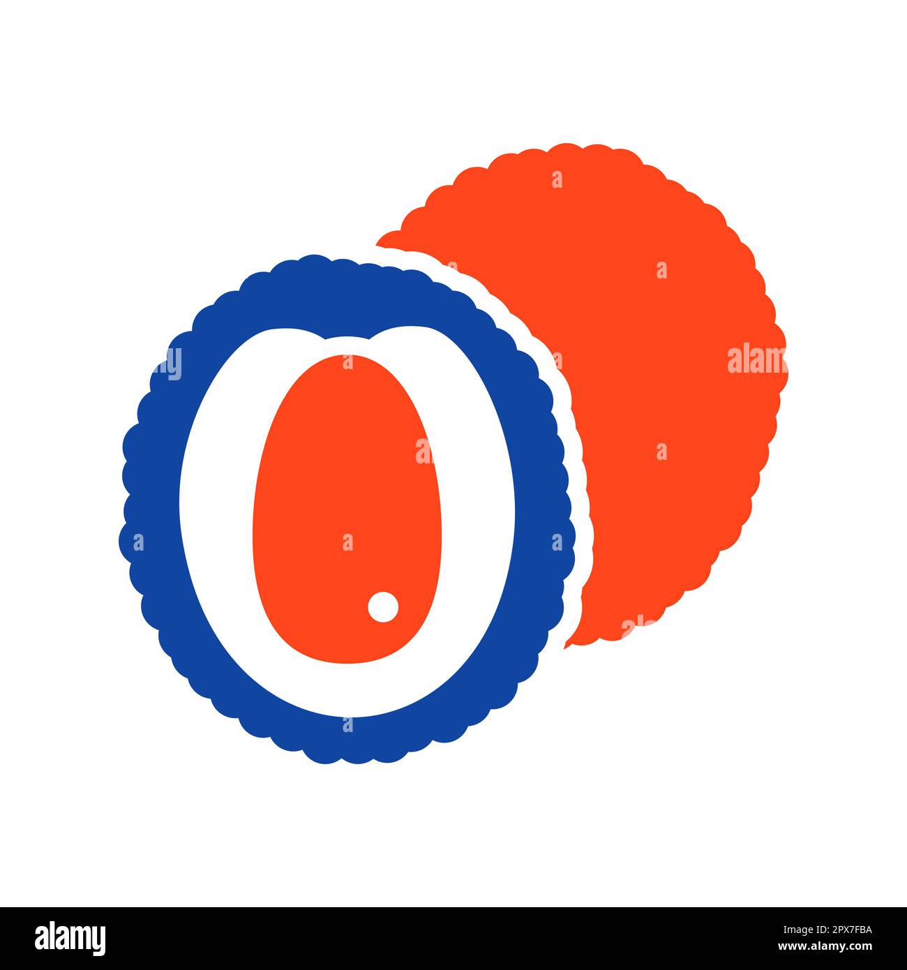 Lychee tropical fruit vector glyph icon. Graph symbol for food and ...