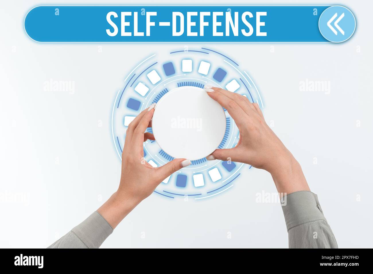 Hand writing sign Self Defense, Business approach the act of defending ...