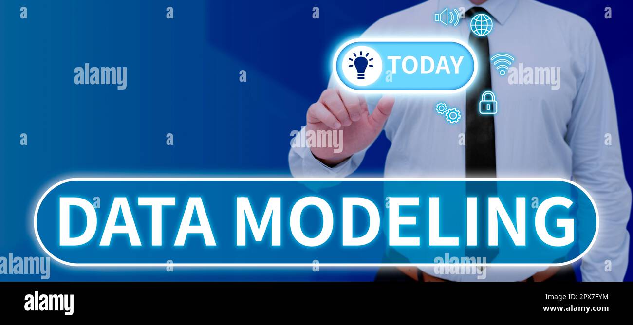 Text showing inspiration Data Modeling, Business showcase process of ... Text showing inspiration Data Modeling, Business showcase process of ...