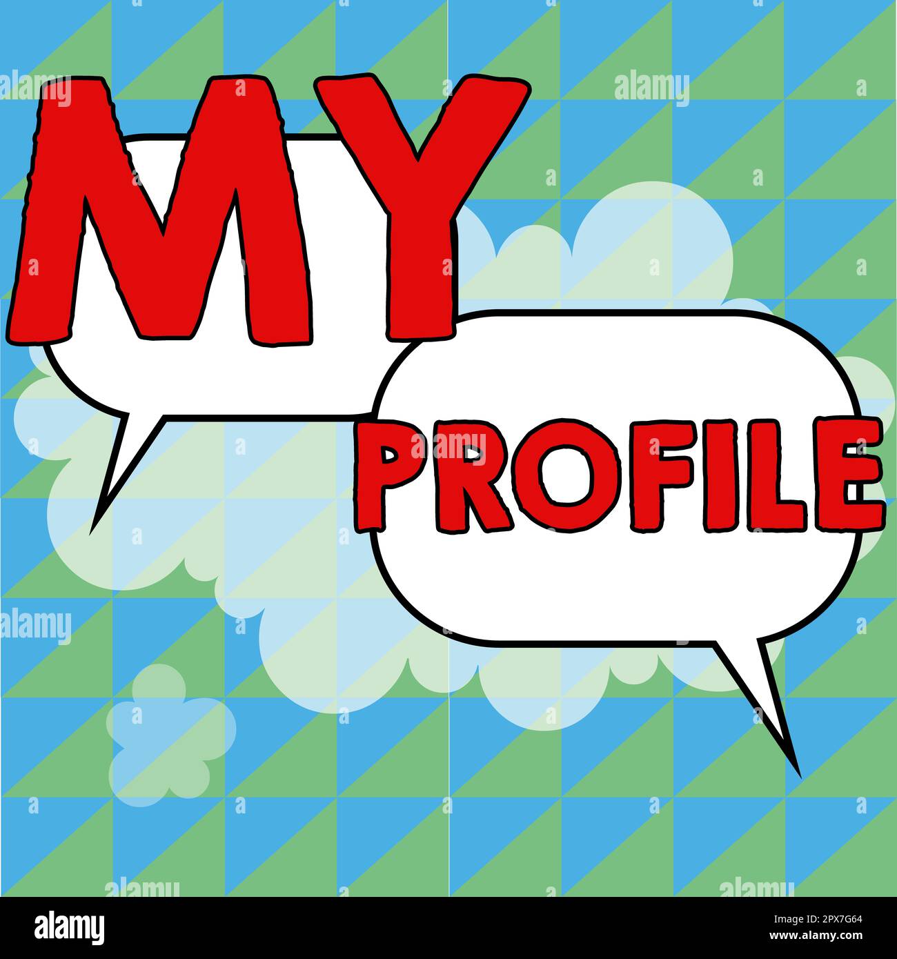 Text showing inspiration My Profile, Business showcase record of your ...