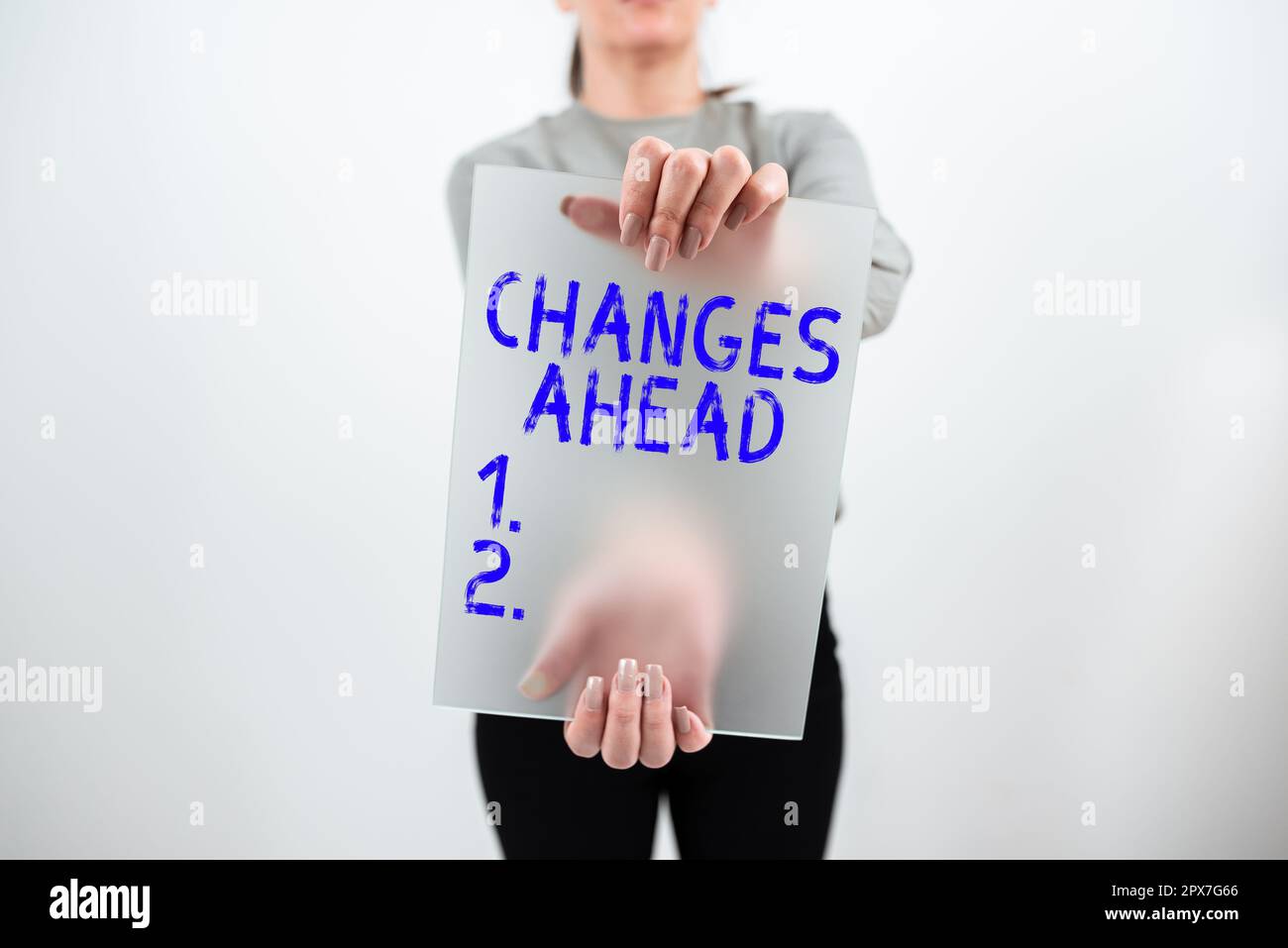 Text caption presenting Changes Ahead, Business concept to replace with ... Text caption presenting Changes Ahead, Business concept to replace with ...
