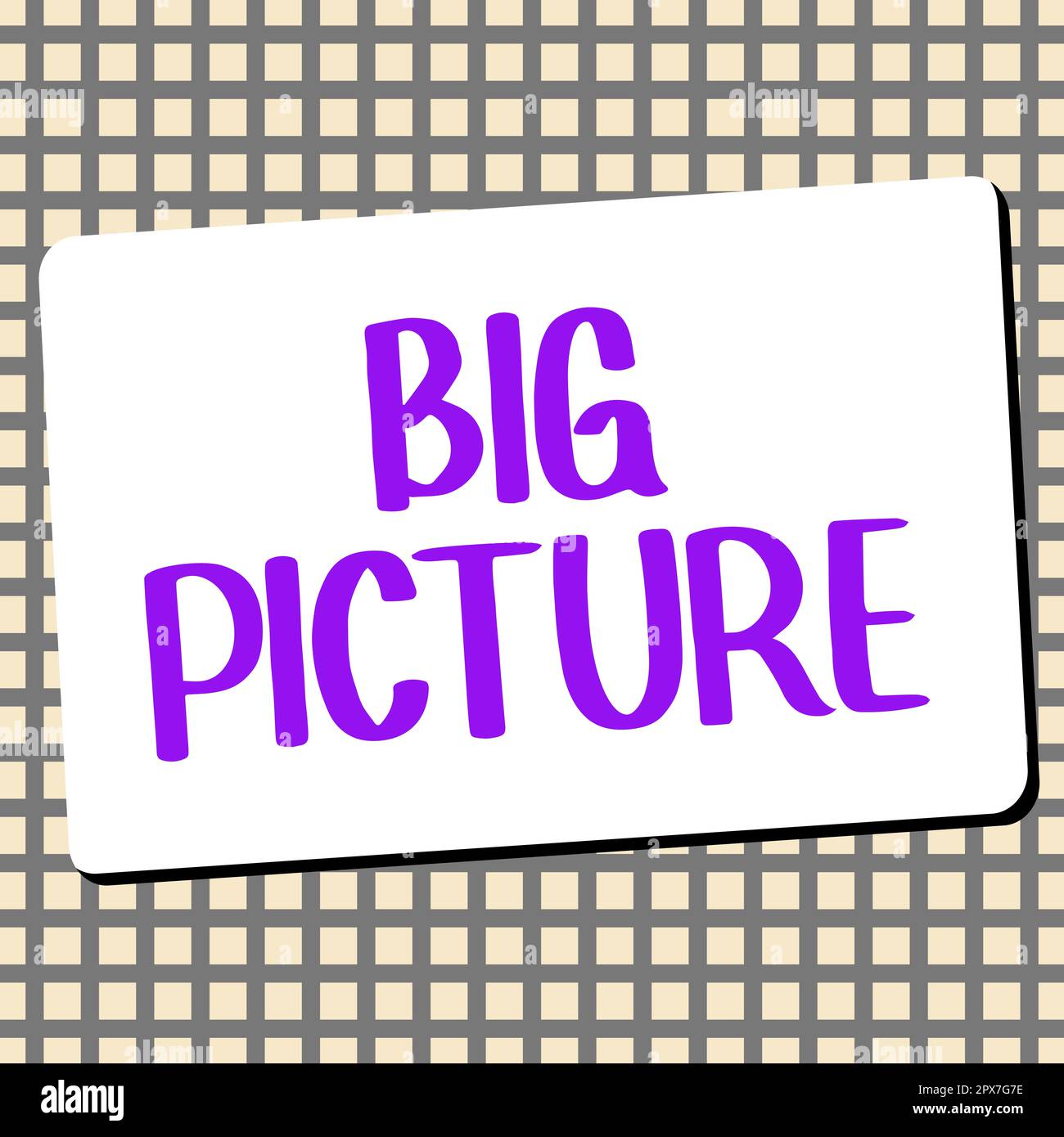 Conceptual display Big Picture, Business overview most important facts ...