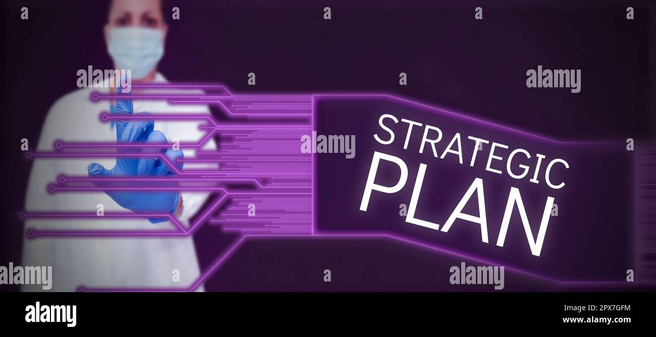 Conceptual display Strategic Plan, Business showcase A process of ...