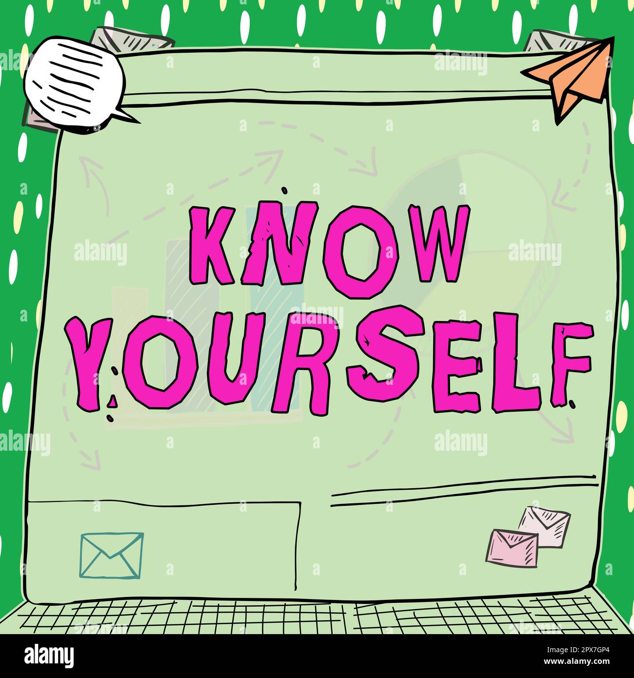 Conceptual display Know Yourself, Concept meaning Find You ...