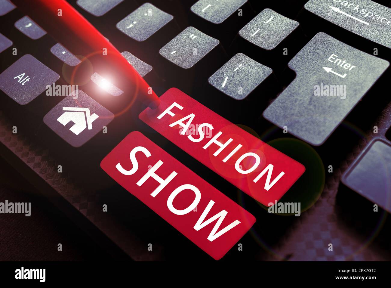 Hand writing sign Fashion Show, Word Written on exibition that involves ...