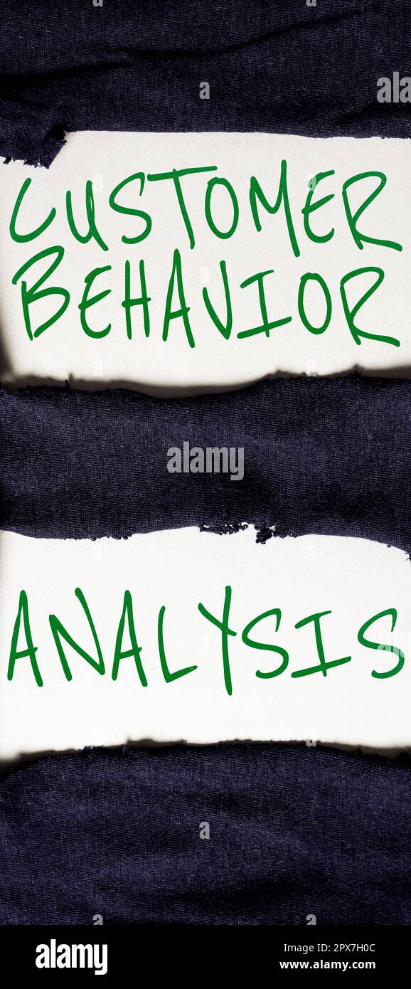 Sign displaying Customer Behavior Analysis, Conceptual photo buying ...