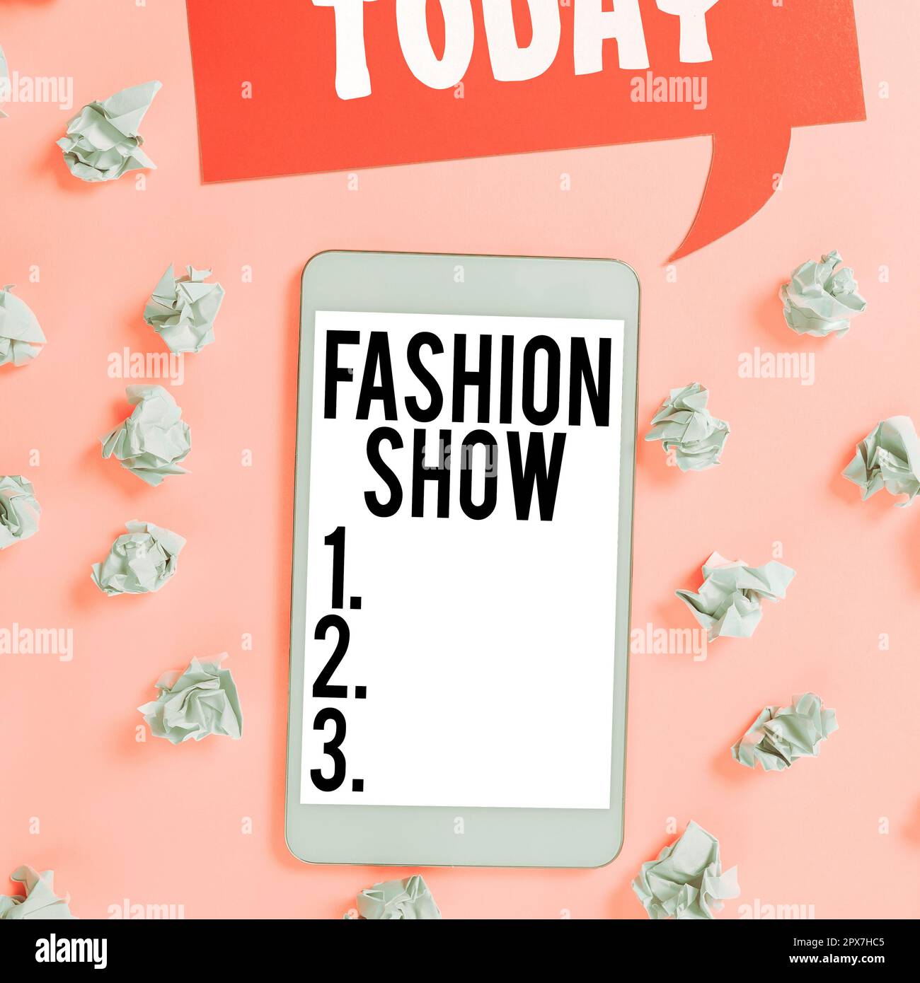 Conceptual caption Fashion Show, Business approach exibition that ...