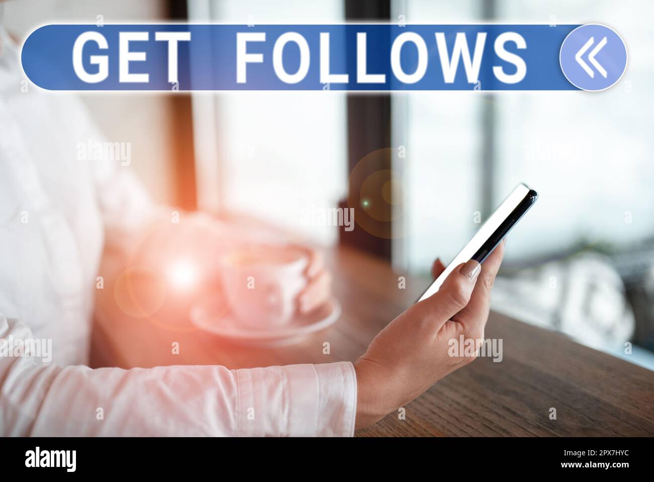 Sign displaying Get Follows, Business concept person who imitates ...