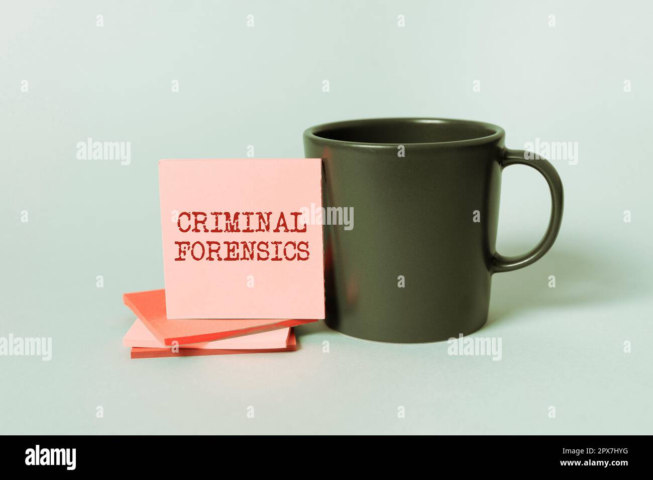 Hand writing sign Criminal Forensics, Business approach Federal Offense ...