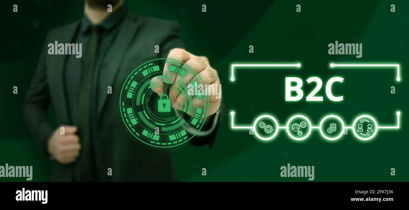 Conceptual display B2C, Concept meaning Transactions conducted directly ...