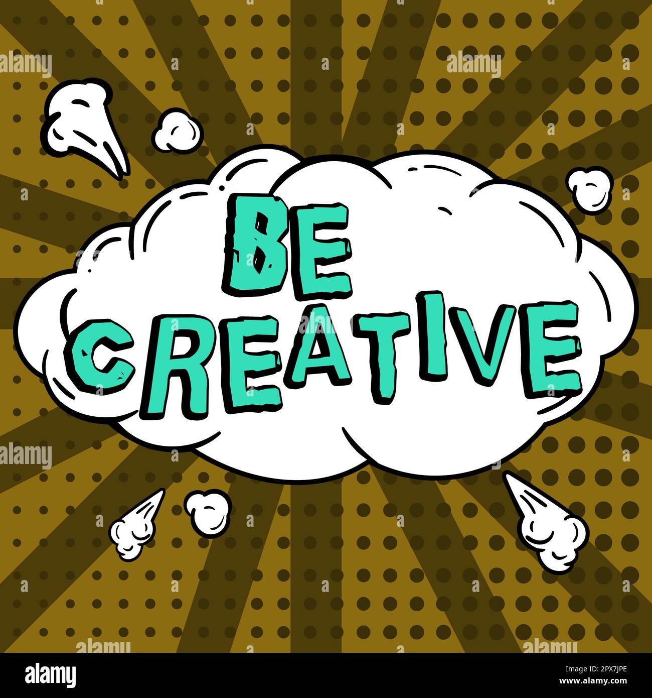 Writing displaying text Be Creative, Business idea involving the use of ...
