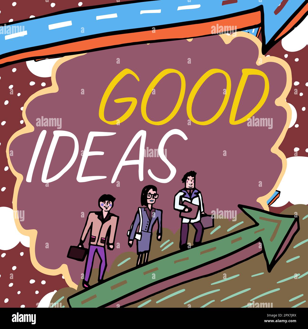 Hand writing sign Good Ideas, Conceptual photo nice formulated thought ...